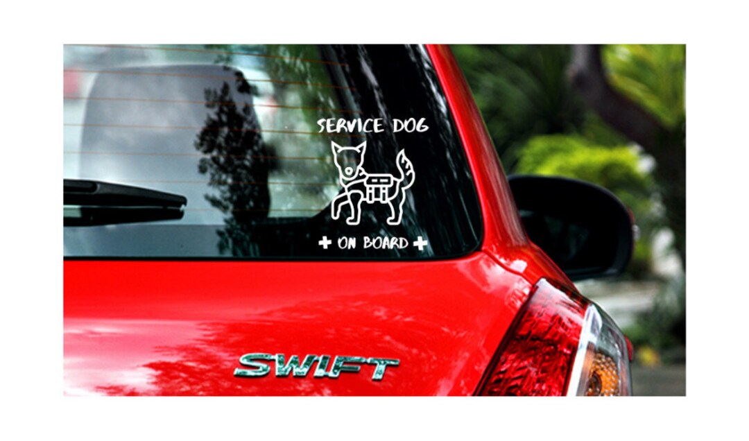 Service Dog on Board Car Decal - Etsy
