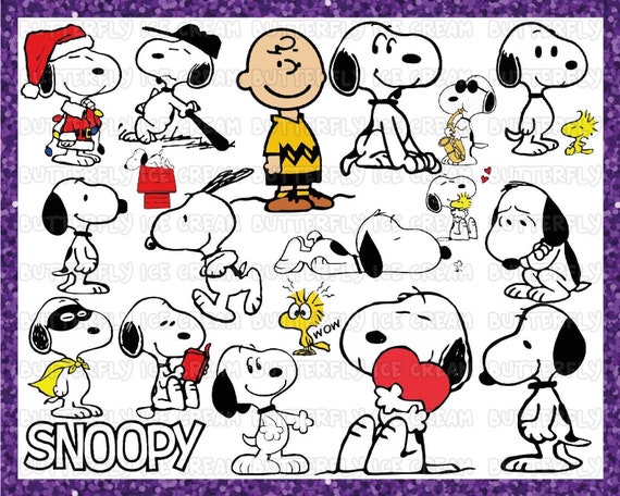 Snoopy Svg Snoopy Charlie Brown Svg Snoopy Clipart Snoopy - Etsy UK
