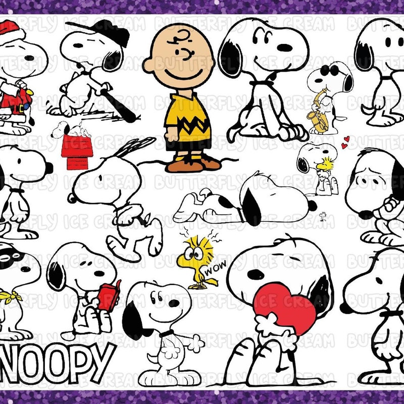 Snoopy Svg - Etsy