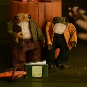 Knitted Frog and Toad 9cm. Made to Order - Etsy