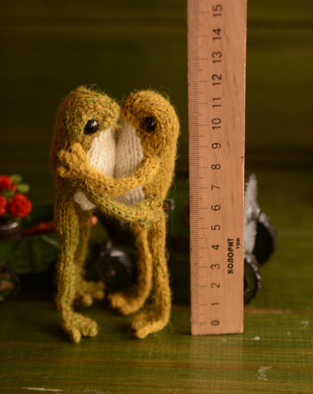 Hand Knitted Toad Toy - Cute Animal, Knitted Frog Without Clothes - Etsy