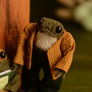 Knitted Frog and Toad 9cm. Made to Order - Etsy