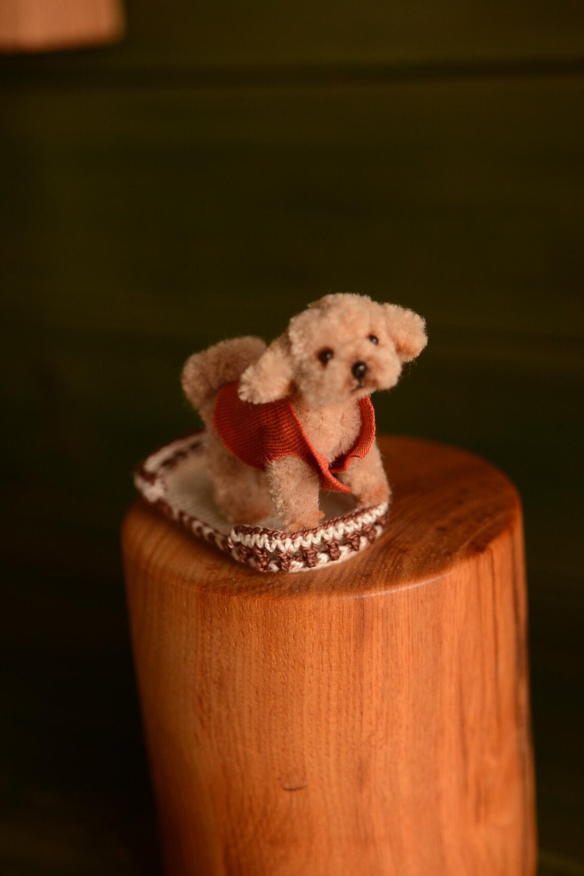 Realistic Puppy Dollhouse Miniature, Pet Lover's Mini Dog Figurine for ...