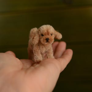 Realistic Puppy Dollhouse Miniature, Pet Lover's Mini Dog Figurine for ...