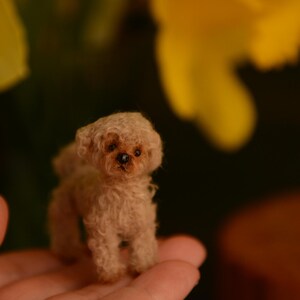 Realistic Puppy Dollhouse Miniature, Pet Lover's Mini Dog Figurine for ...
