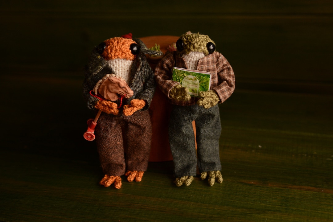 Set of Knitted Cotton Frogs Toad and Frog. Custom Order - Etsy UK
