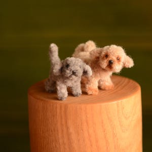 Realistic Puppy Dollhouse Miniature, Pet Lover's Mini Dog Figurine for ...
