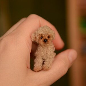 Realistic Puppy Dollhouse Miniature, Pet Lover's Mini Dog Figurine for ...