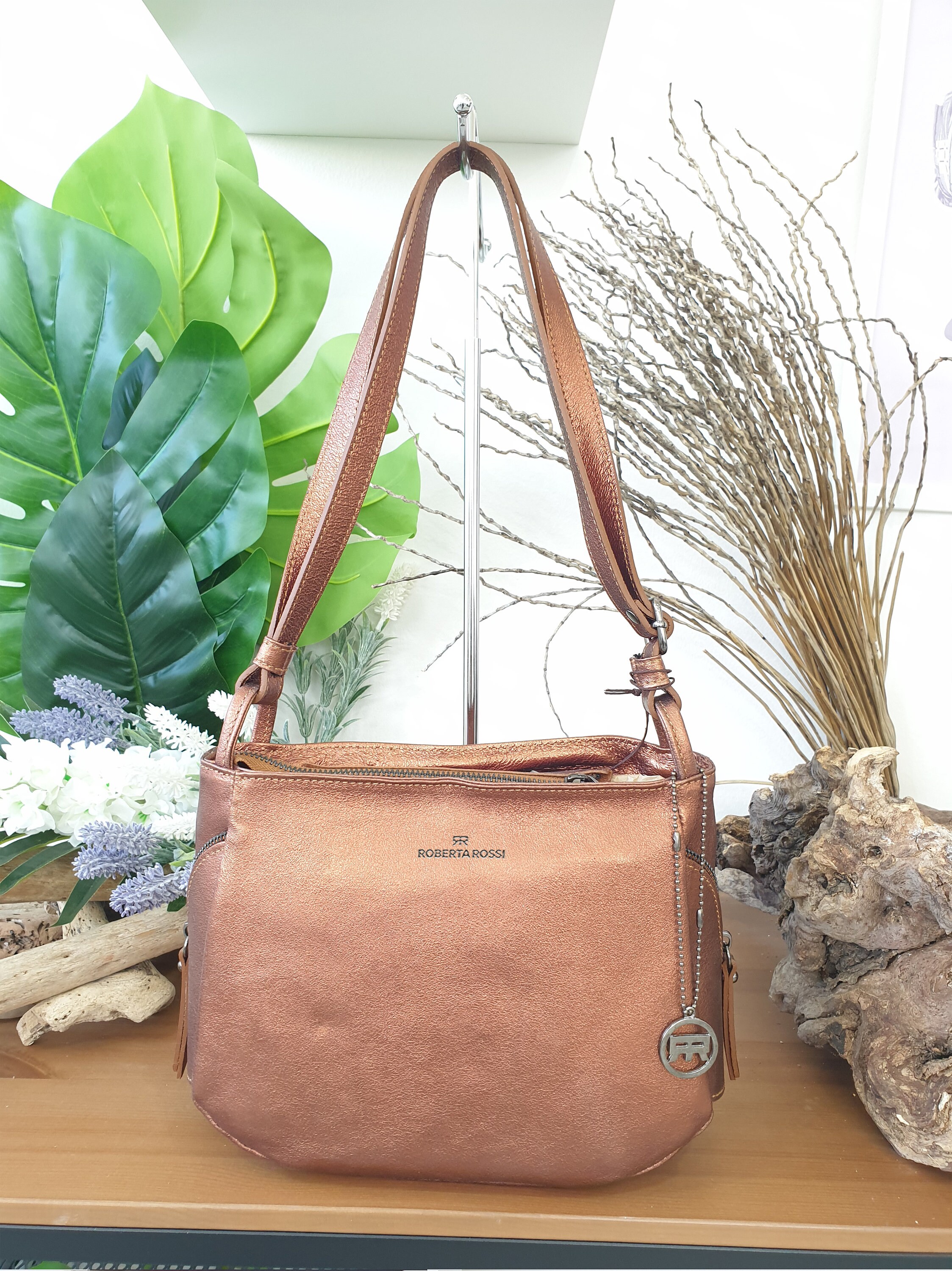 Roberta Rossi Women's shoulder bag in Vera laminated | Etsy