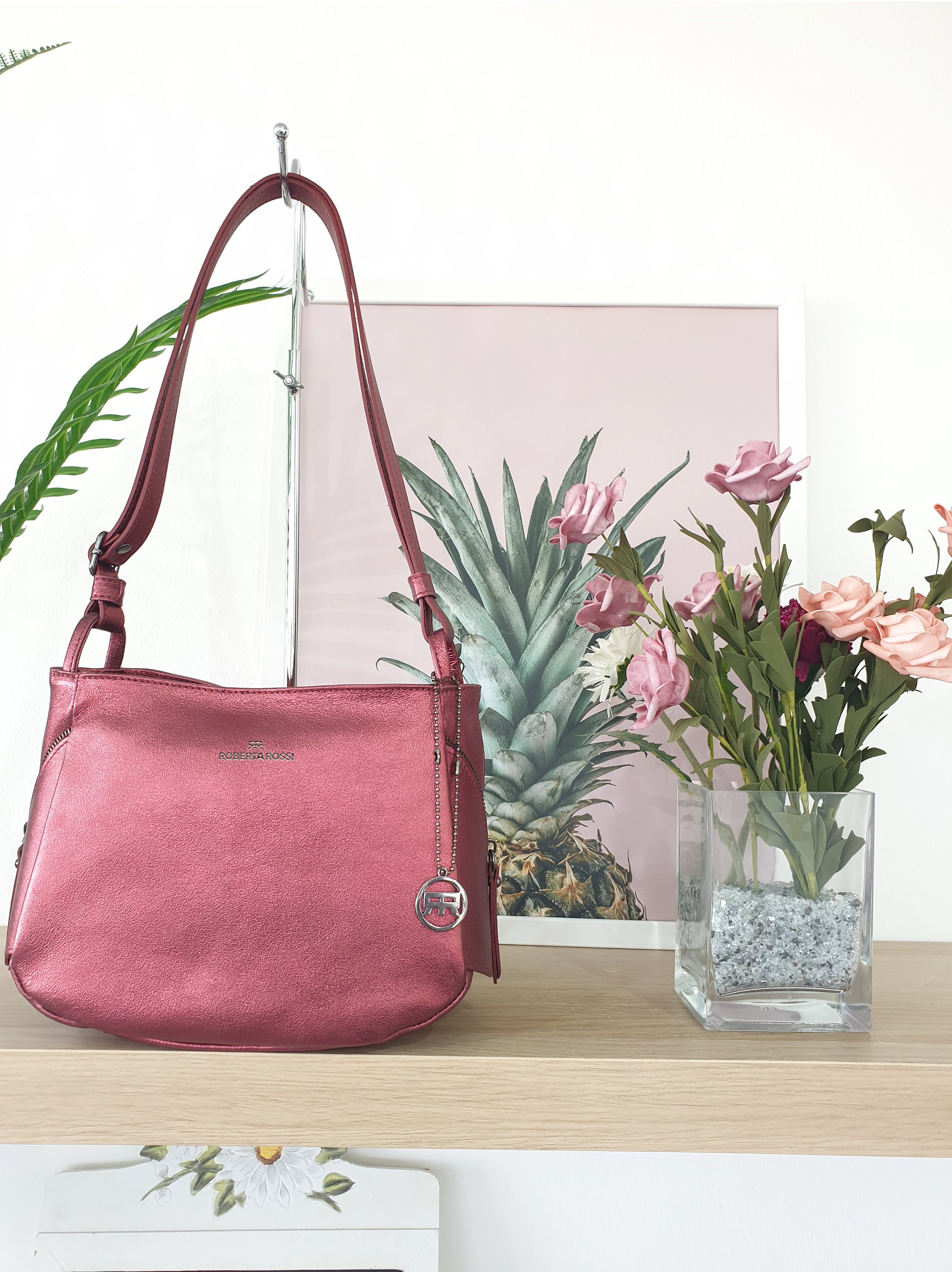 Roberta Rossi Women's shoulder bag in Vera laminated | Etsy