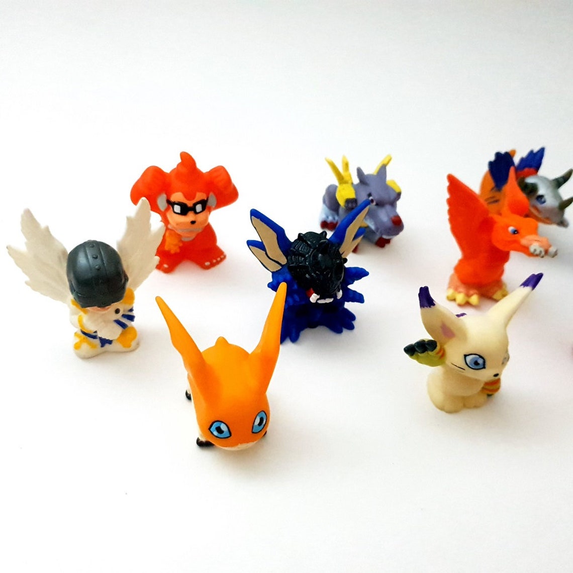 Digimon Mini Figures Set of 11 MetalGreymon MetalGarurumon | Etsy