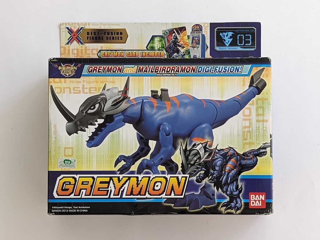 Digimon Fusion Digi-fusion Figure Series 03 Greymon Xros Wars Action ...