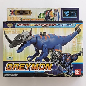 Digimon Fusion Digi-fusion Figure Series 03 Greymon Xros Wars Action ...