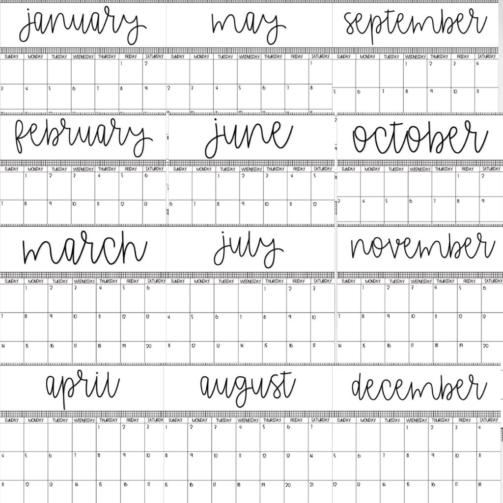 2021 Printable Calendar | 2021 Calendar | Printable | Printable Desktop ...