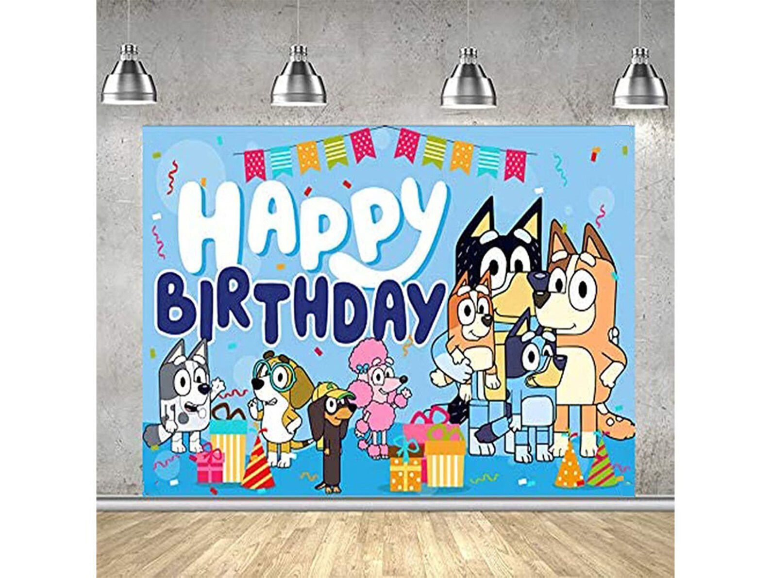 Bluey Backdrop 5X3FT Bluey Theme Happy Birthday Photography | Etsy