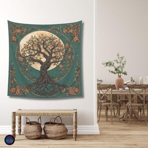 Tree of Life Tapestry Wall Hanging Home Dorm Uni Room Decor Vintage ...