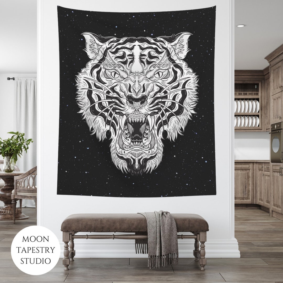 Tiger Tapestry, Wildlife, Wild Animal, Predator, Aesthetic Tapestry ...