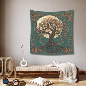 Tree of Life Tapestry Wall Hanging Home Dorm Uni Room Decor Vintage ...