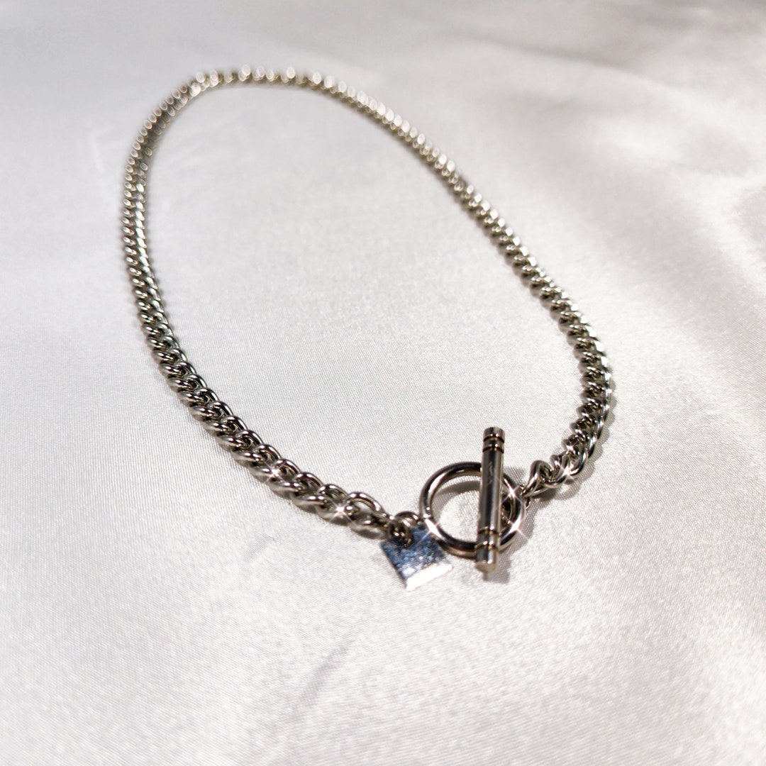 AUSTIN - Necklace Chain Large Meshes - Gold - Etsy