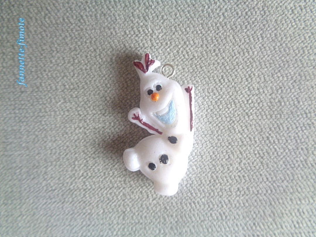 Charm or Charm Olaf From Frozen in Fimo Polymer Clay Sold Individually ...