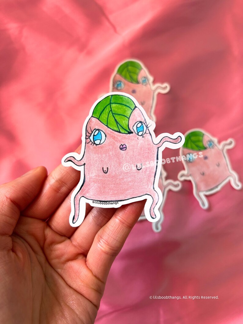 Sakura Mochi Sticker Sakura Mochi Blob Sticker Blob Art - Etsy