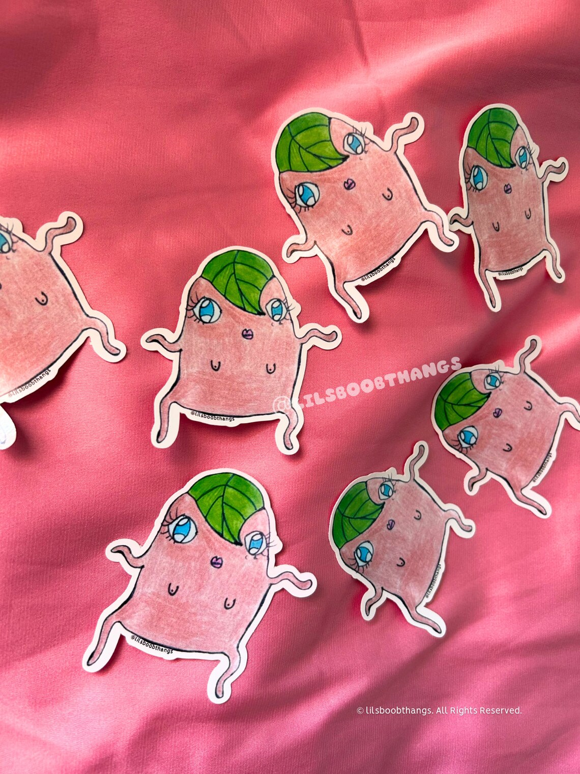 Sakura Mochi Sticker Sakura Mochi Blob Sticker Blob Art Etsy
