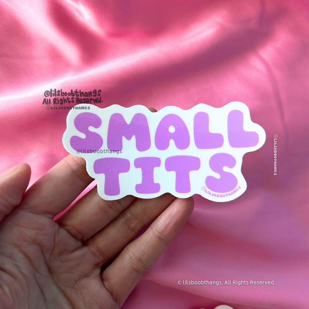 Glossy Sticker, I Like Boobs Sticker, Boob Sticker, Small Tits Sticker ...