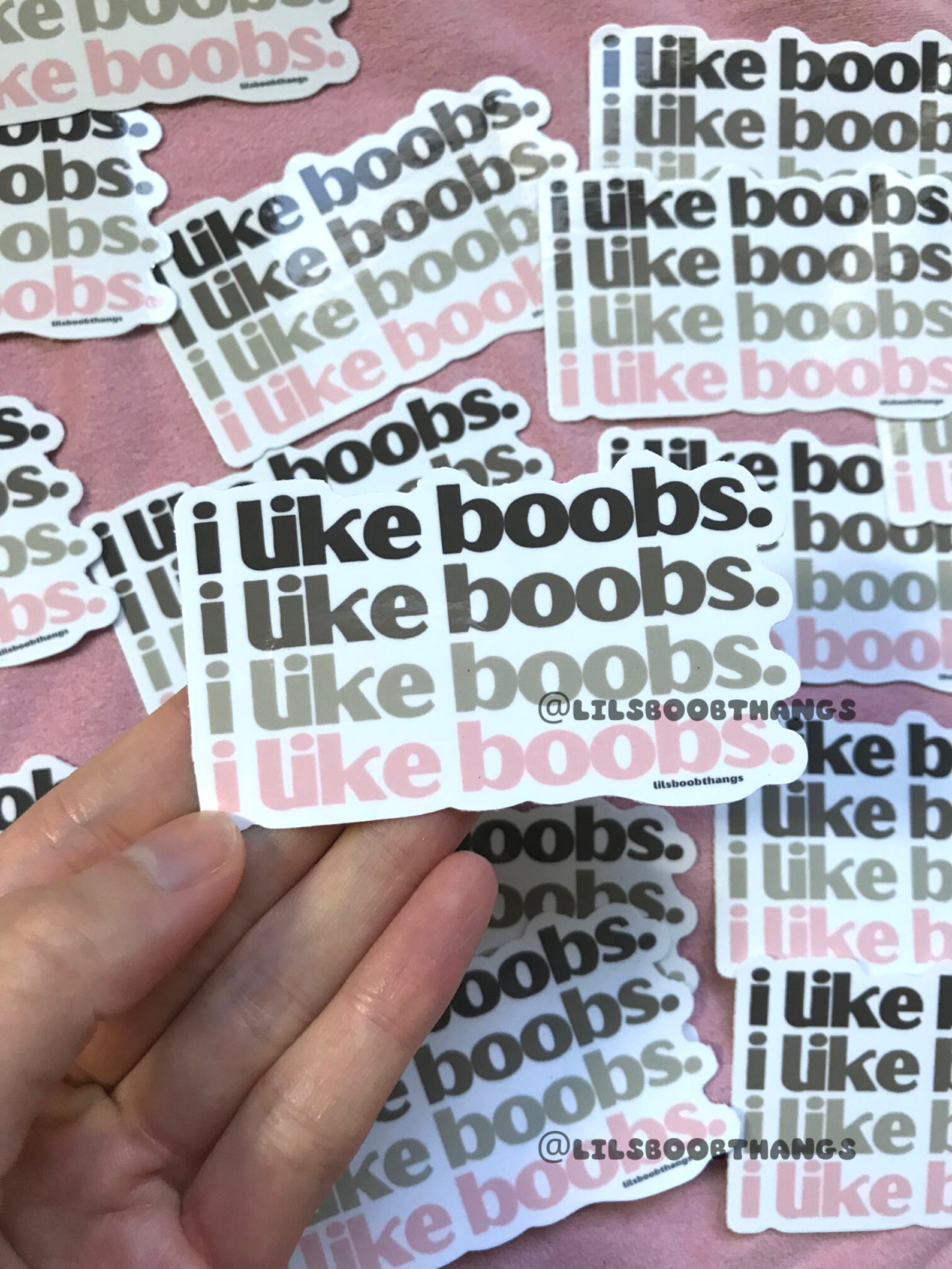 Glossy Sticker I Like Boobs Sticker Boob Sticker Vinyl - Etsy