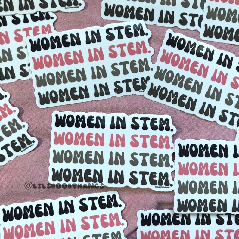 Glossy Sticker, Women in Stem Sticker, Steminist, Vinyl Sticker, Laptop ...