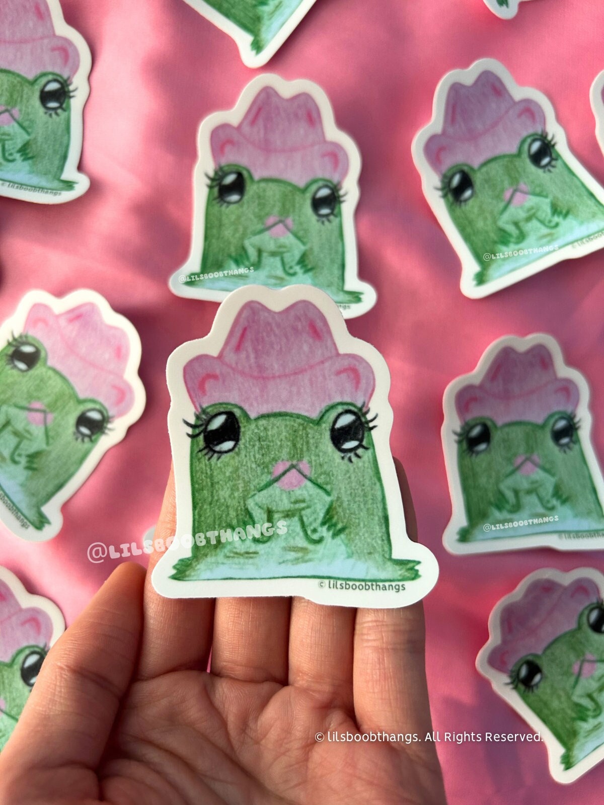 Cowgirl Frog, Kawaii Blob, Cowboy Frog, Cowgirl Sticker, Kawaii Frog ...