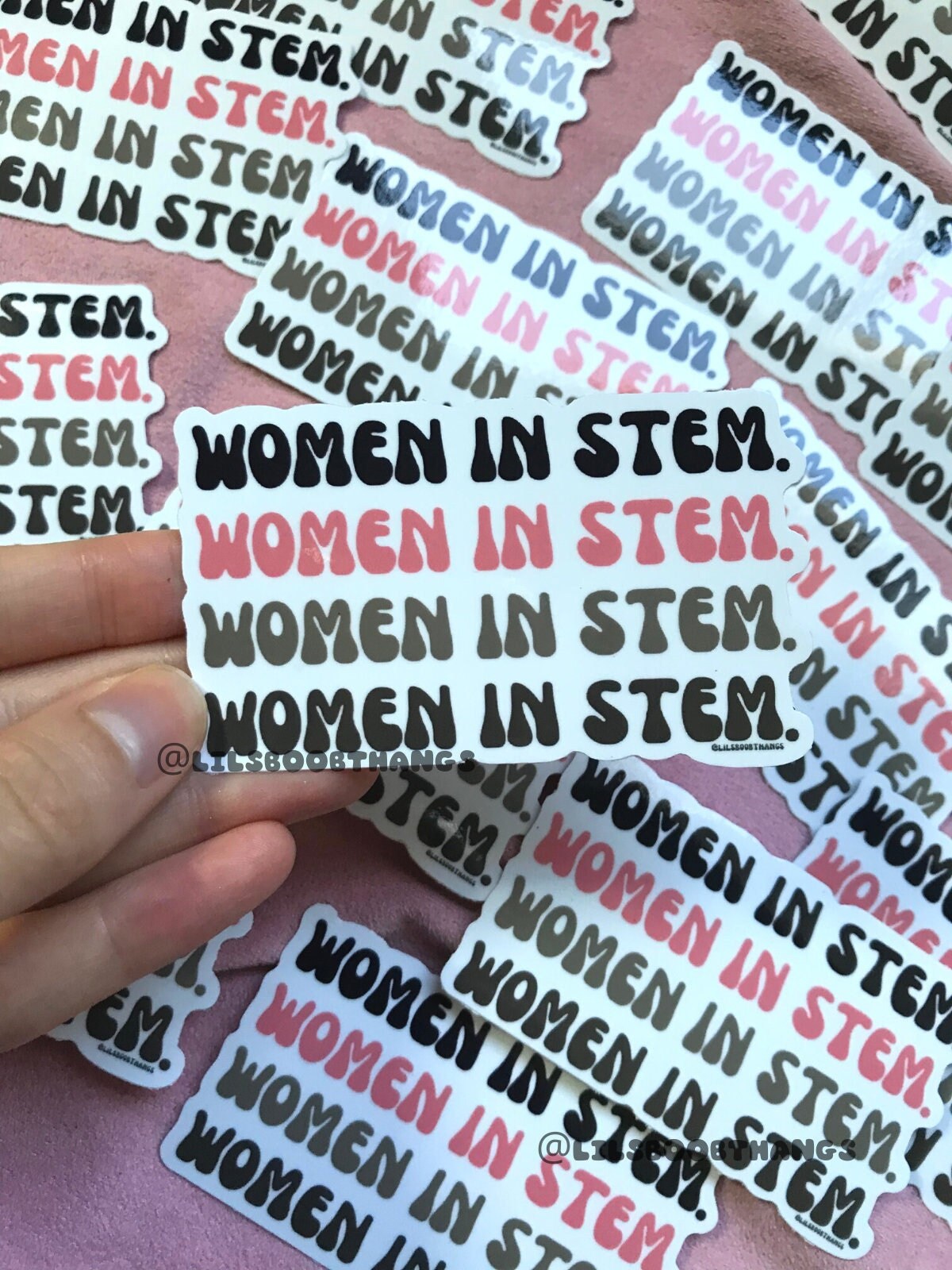 Glossy Sticker Women in Stem Sticker Steminist Vinyl - Etsy