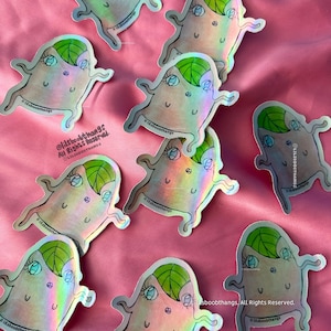 Holographic Sticker Kawaii Sticker Bundle Kawaii Blob - Etsy