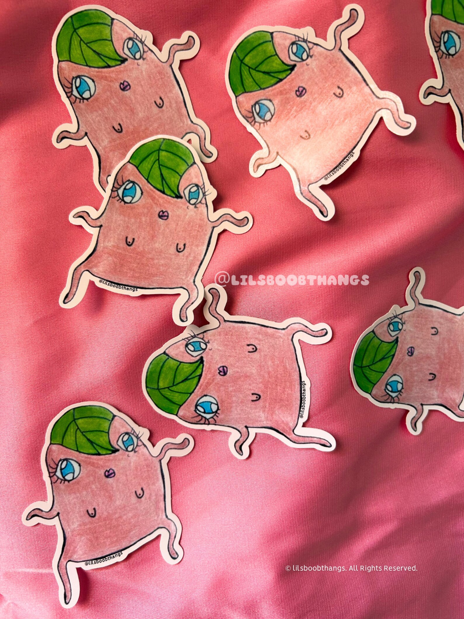 Sakura Mochi Sticker Sakura Mochi Blob Sticker Blob Art - Etsy