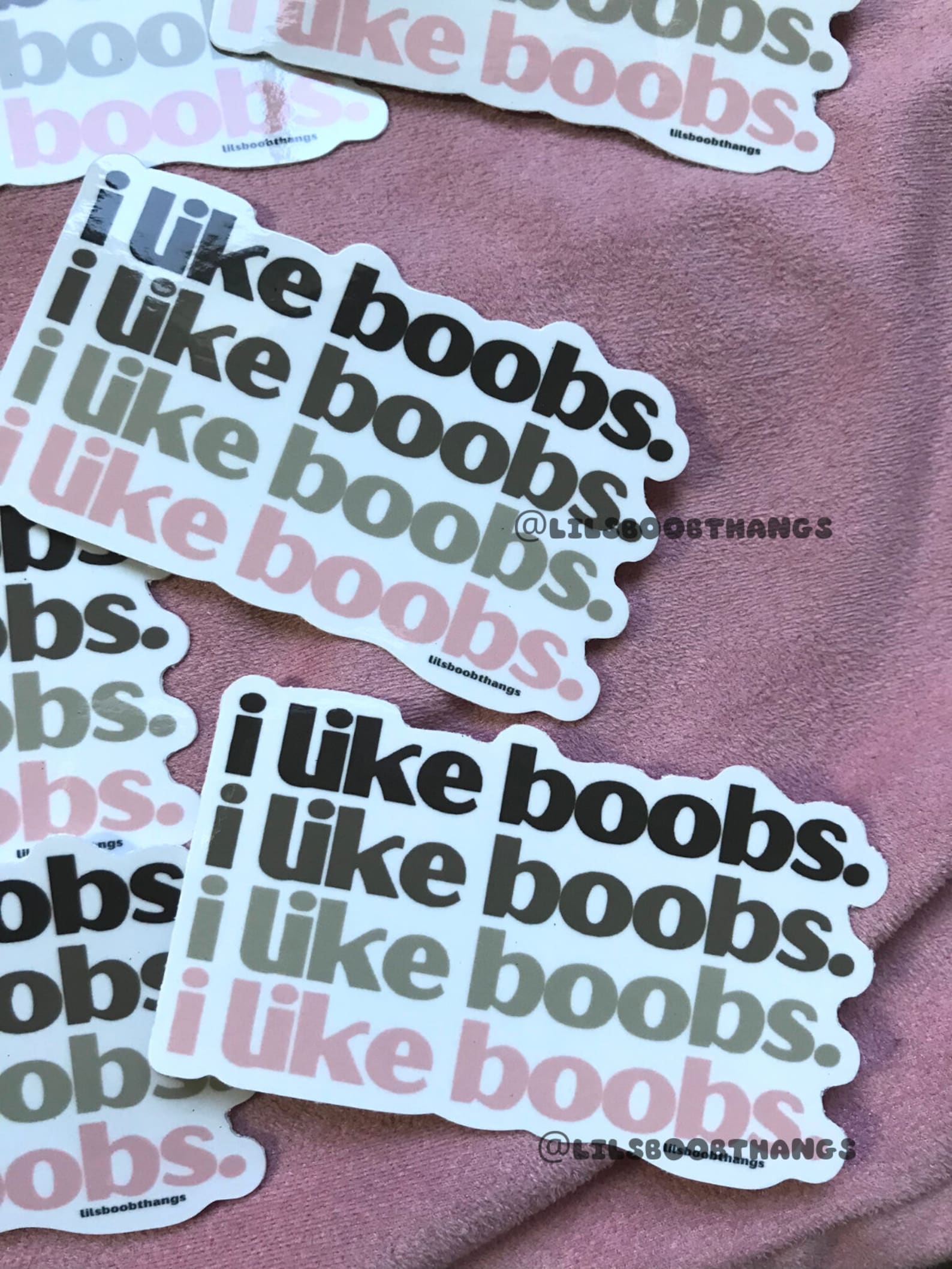 Glossy Sticker I Like Boobs Sticker Boob Sticker Vinyl - Etsy
