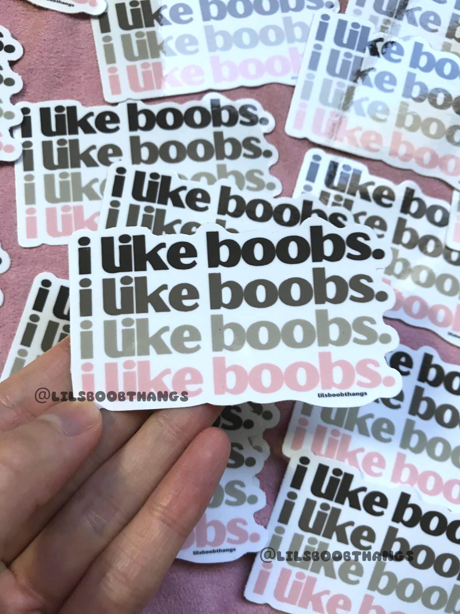Glossy Sticker I Like Boobs Sticker Boob Sticker Vinyl - Etsy