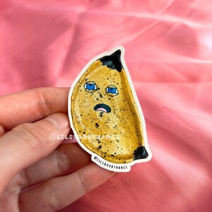 Banana Dude Dish, Polymer Clay Dish, Banana Ceramic, Banana Sticker ...