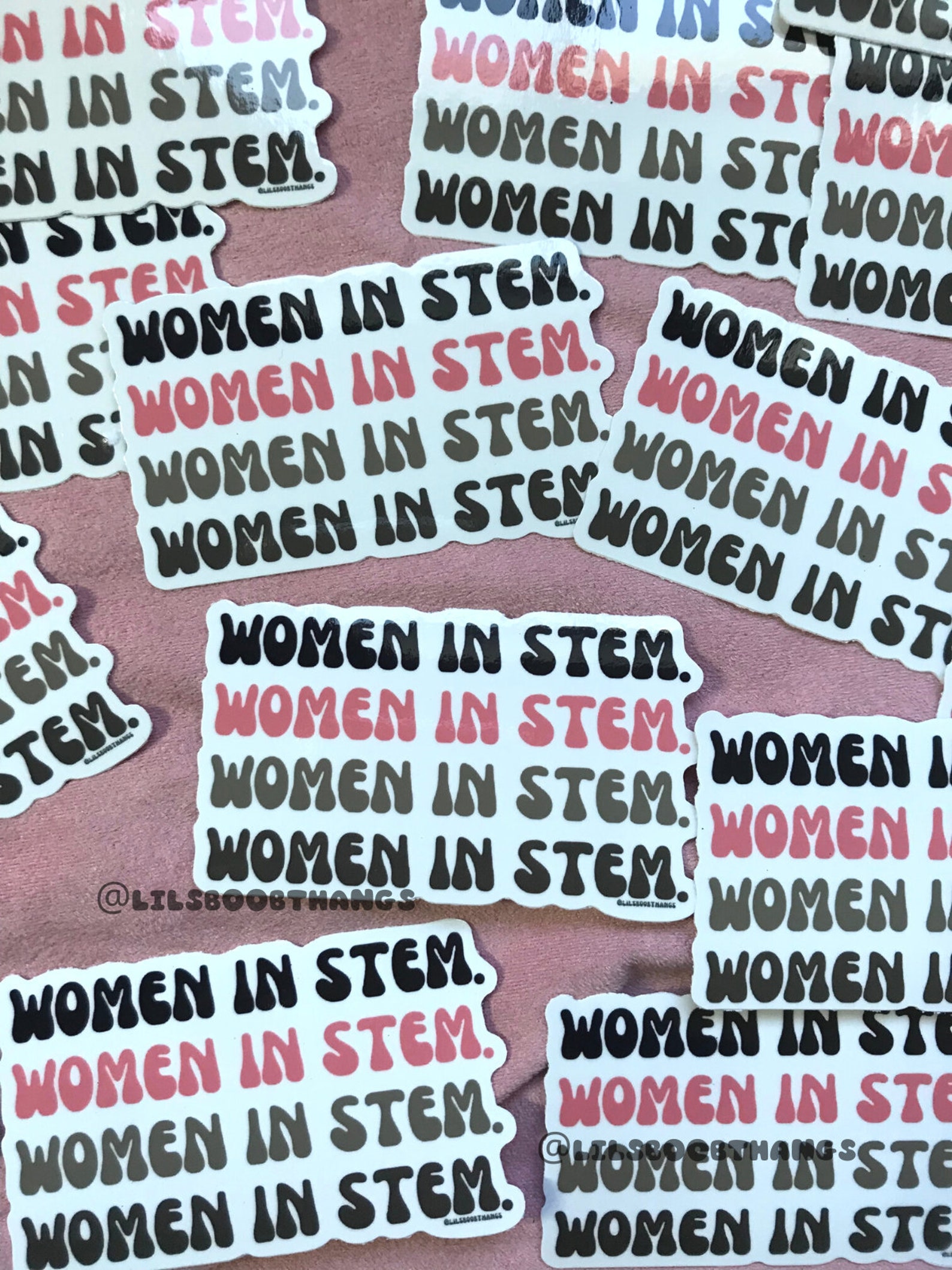 Glossy Sticker Women in Stem Sticker Steminist Vinyl - Etsy