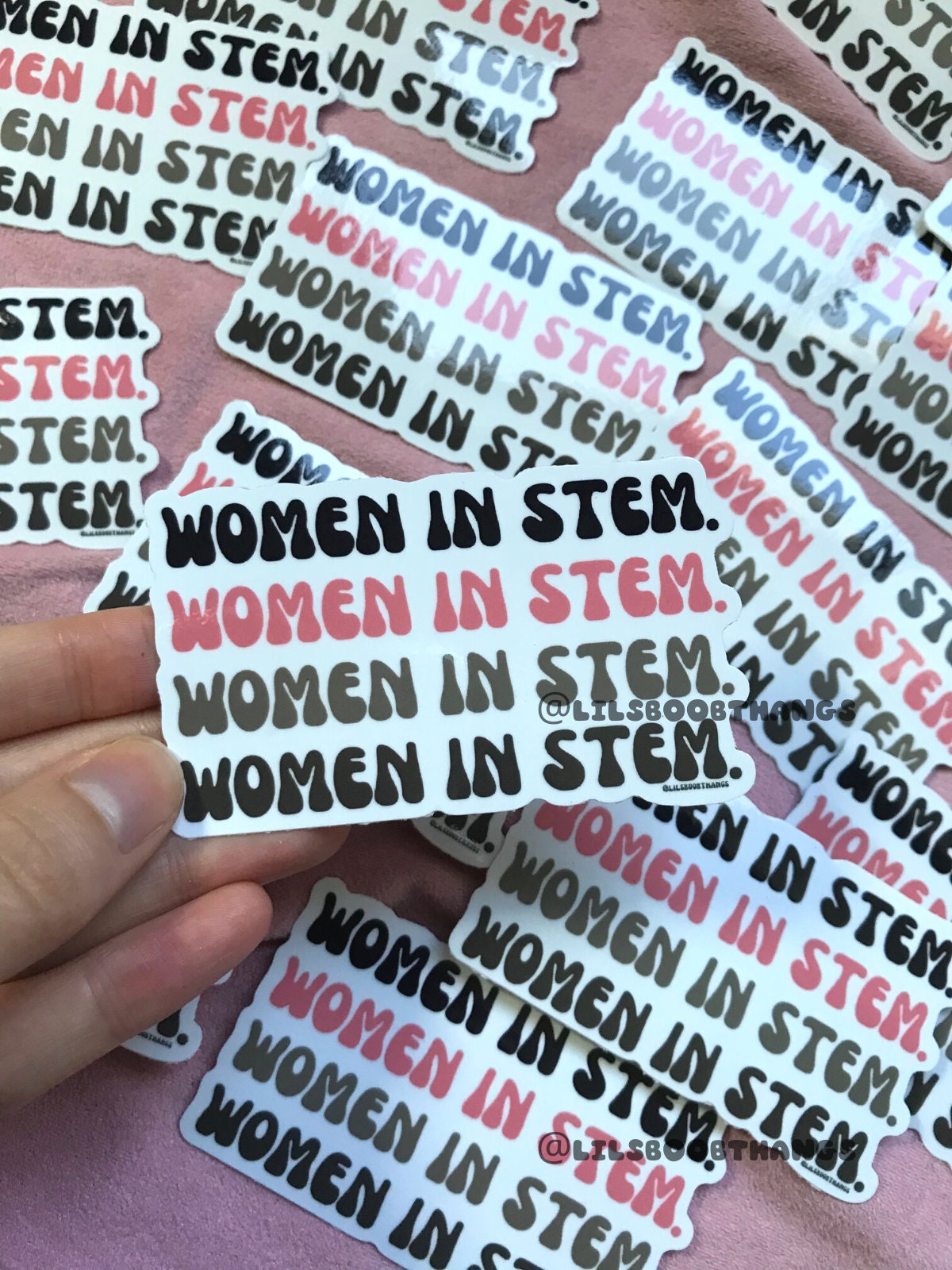 Glossy Sticker Women in Stem Sticker Steminist Vinyl - Etsy
