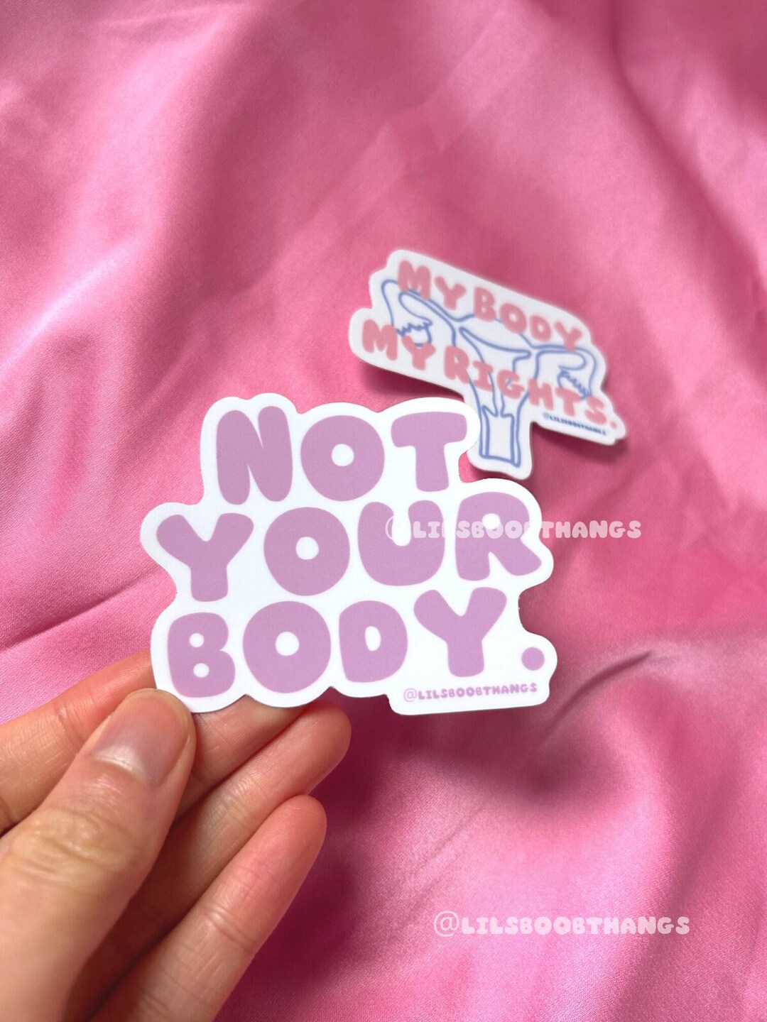 Not Your Body Sticker, My Body My Rights Sticker, Not Your Body, My ...