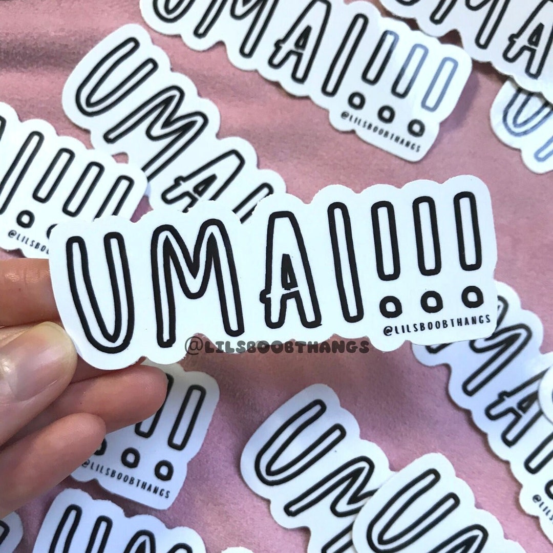 Glossy Sticker, UMAI Sticker, UMAI!!!, Vinyl Sticker, Laptop Sticker ...