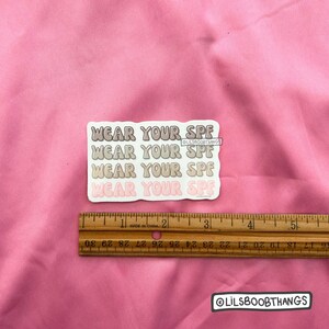 Glossy Sticker, Wear Your Sunscreen , Wear Your SPF Sticker, Laptop ...