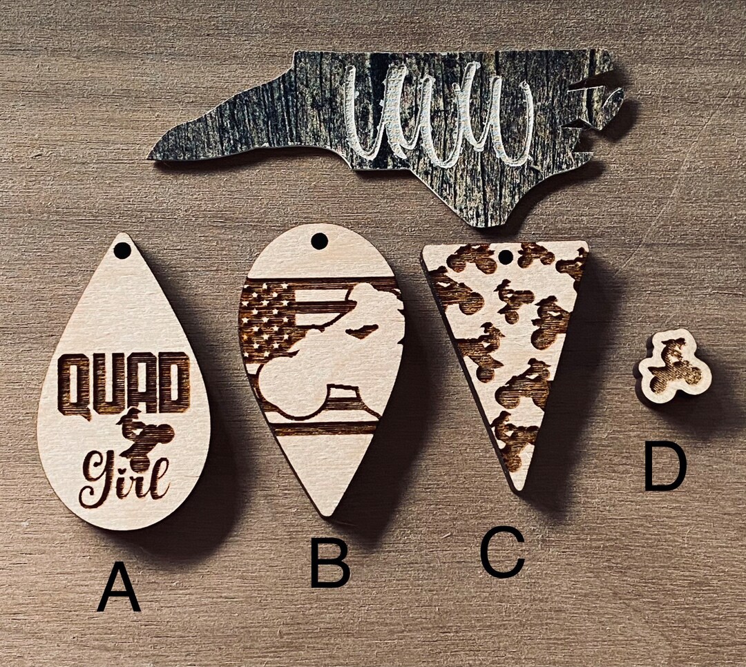 ATV Rider Teardrop and Stud PAIRS - Etsy