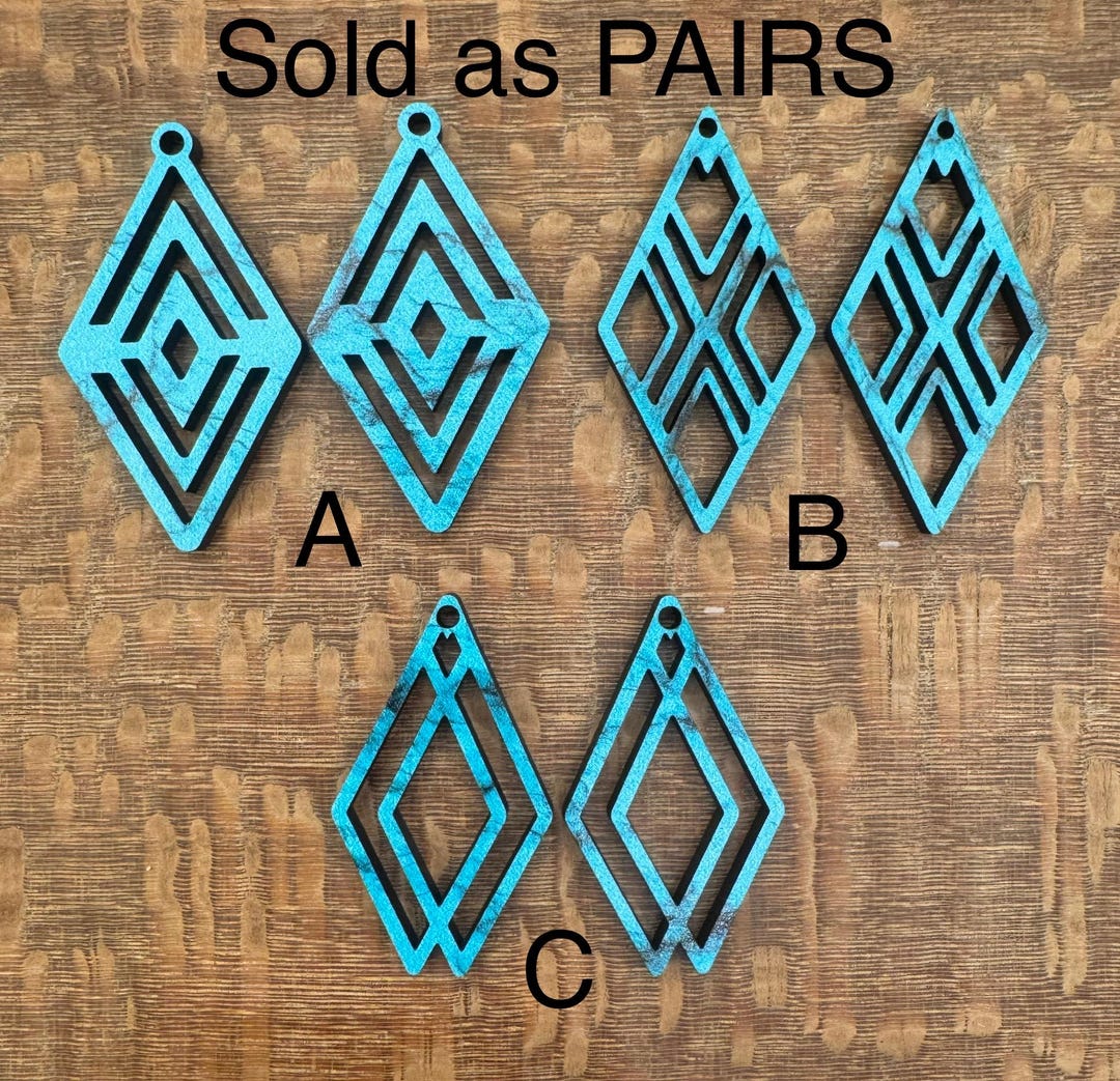 Turquoise Nesting Hoop and Dangles - Etsy