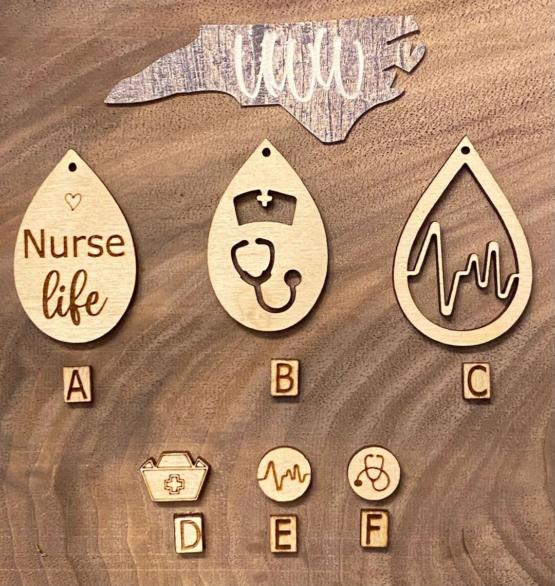 Nurse Life, Heartbeat, Hat and Stethoscope PAIRS - Etsy