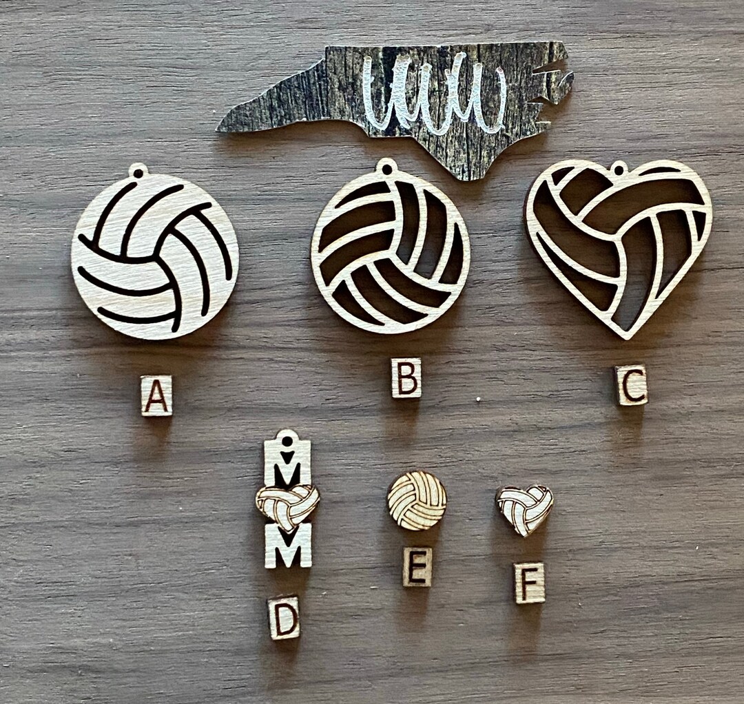 Volleyball Dangles and Stud PAIRS - Etsy