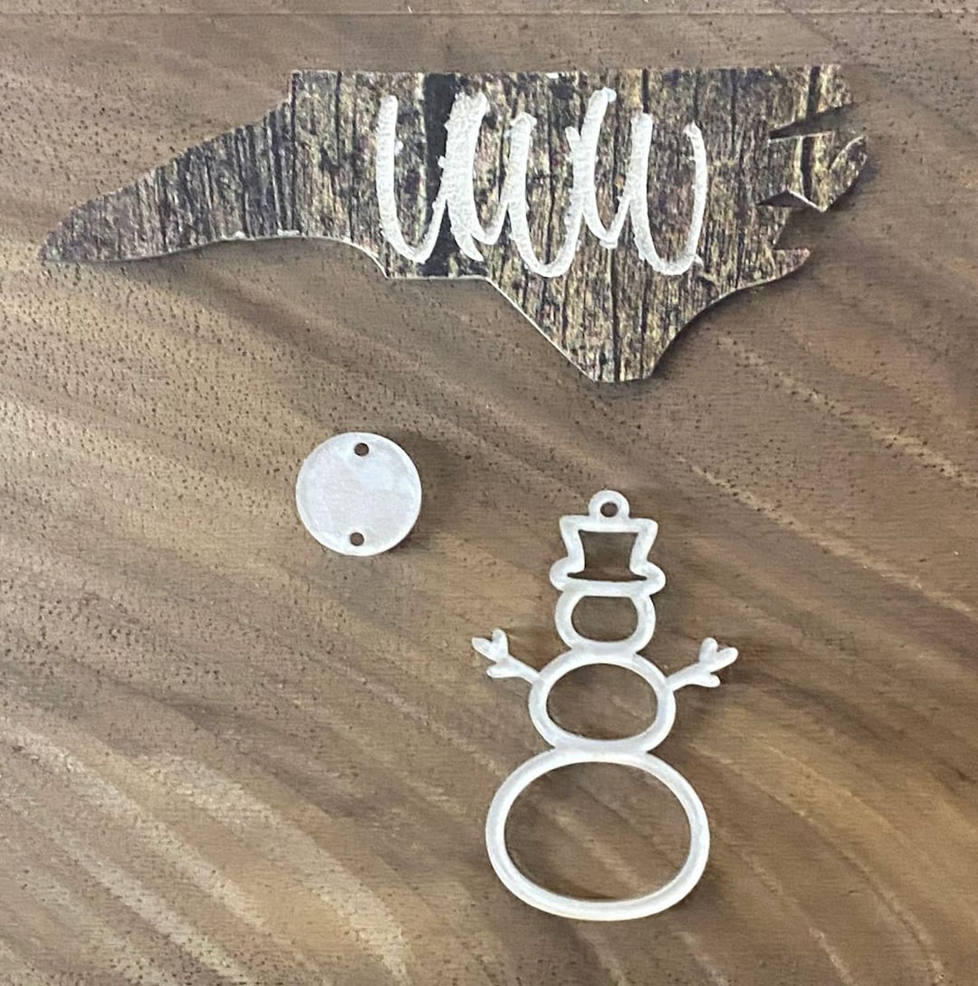 White Marble Acrylic Snowman - Etsy