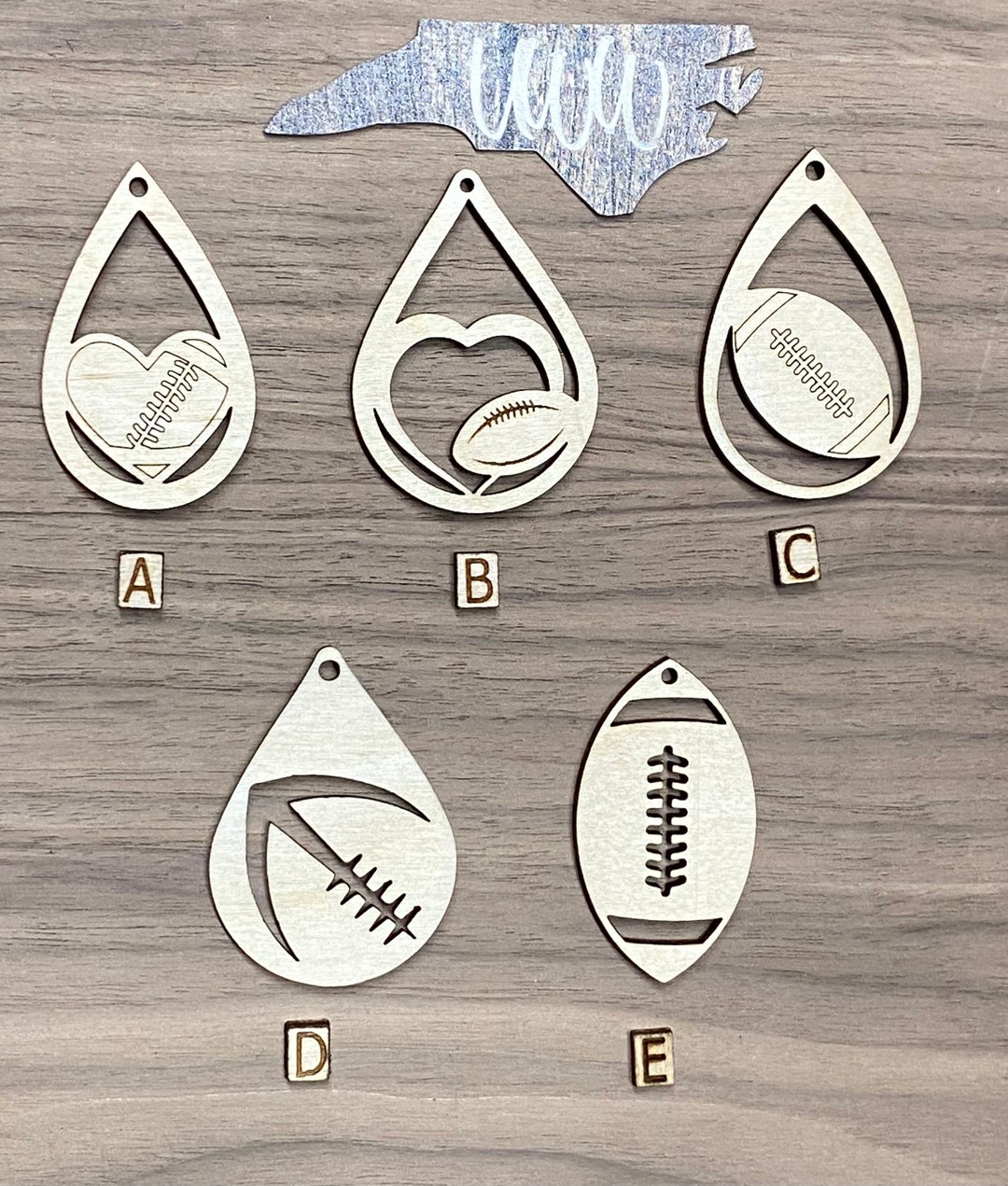 Football Teardrop PAIRS - Etsy Österreich