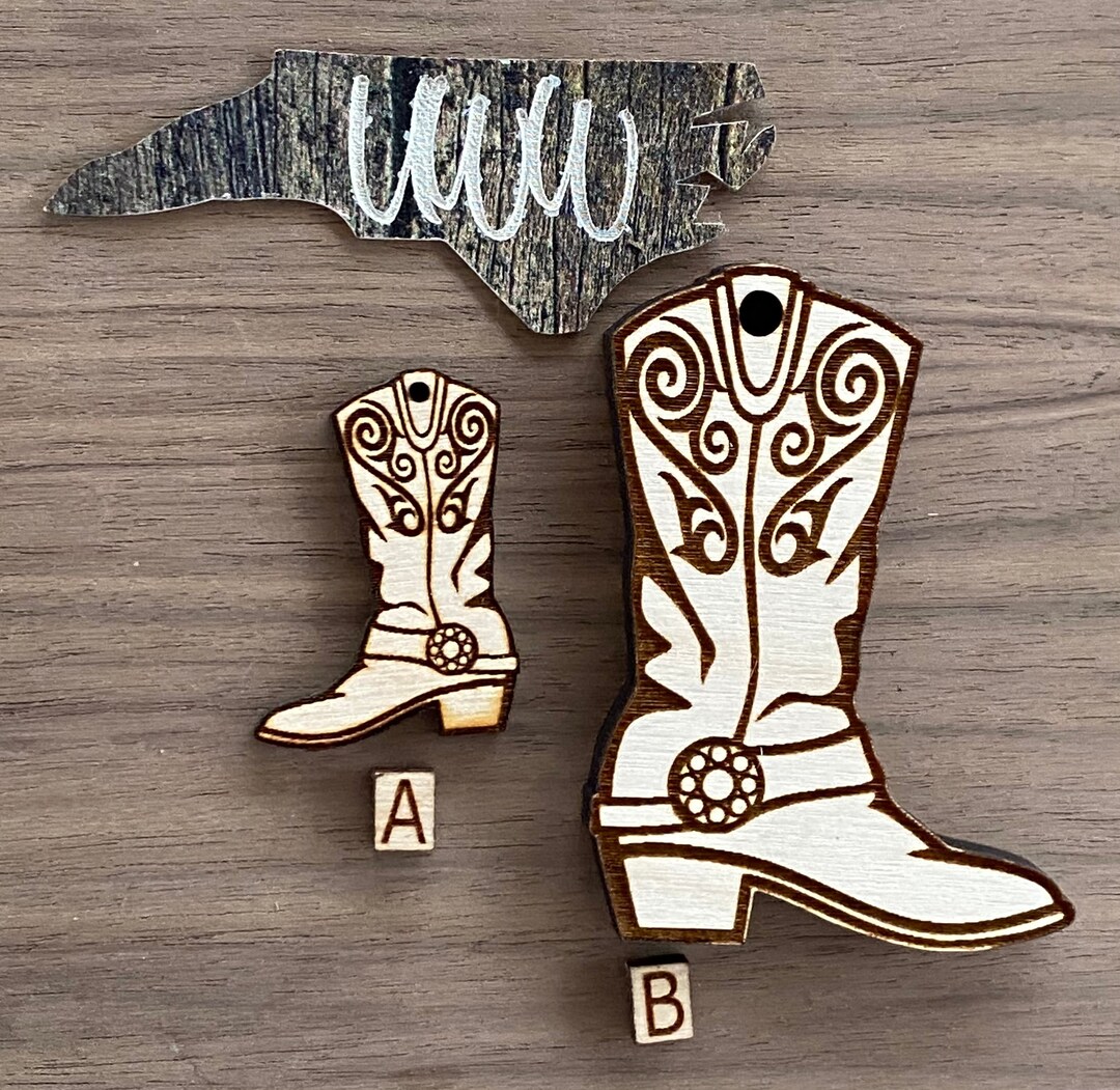 Boot Dangle PAIR and Keychain - Etsy
