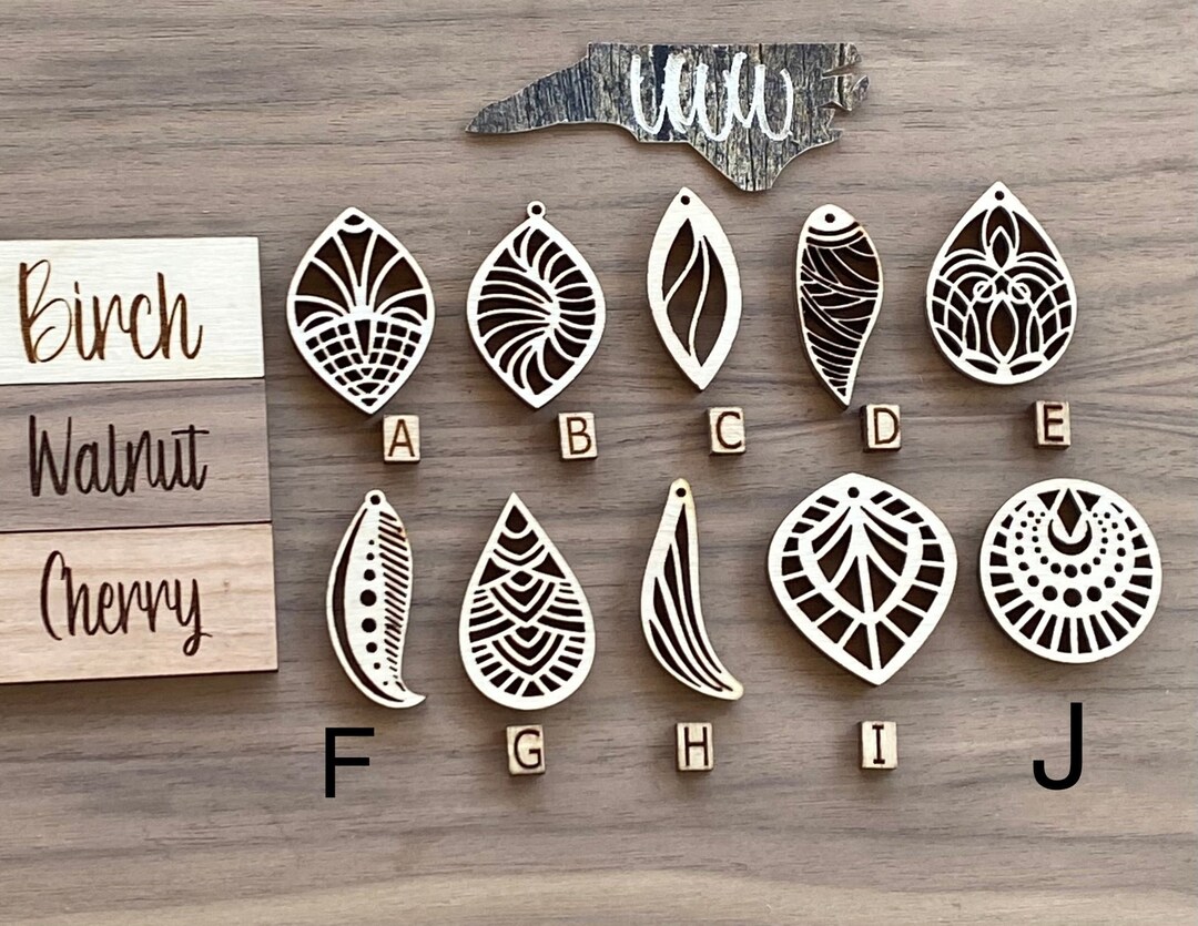 Mandala Shape Dangle PAIRS - Etsy