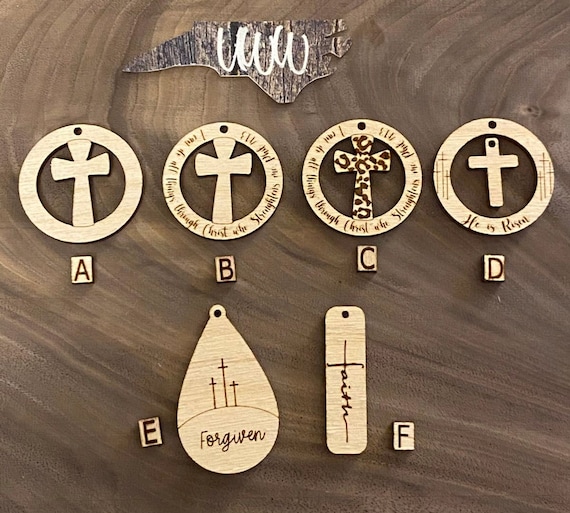 Cross Circles Teardrop and Bar | Etsy